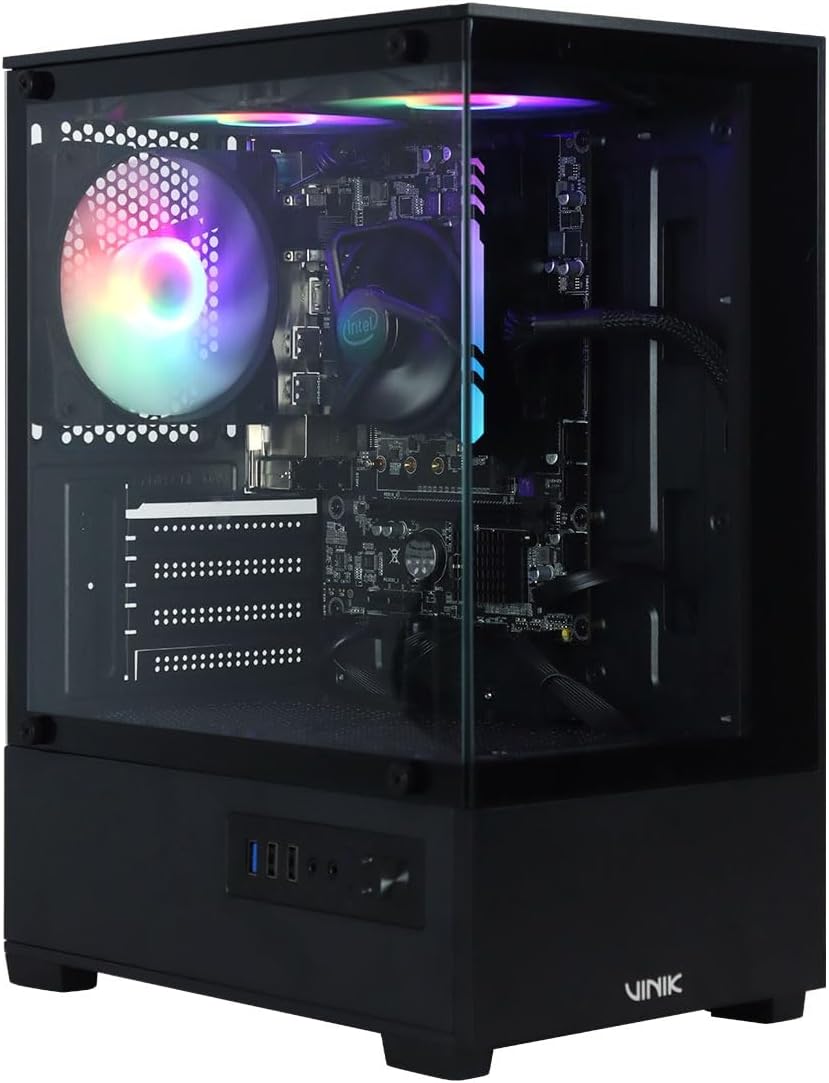 GABINETE GAMER VINIK G-SHIELD VIDRO TEMPERADO C/ 3 FANS - GGGSVBK ...