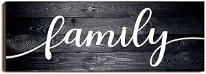 Amazon.com : Dazingart Large Family Sign, Farmhouse Family Wall Decor ...