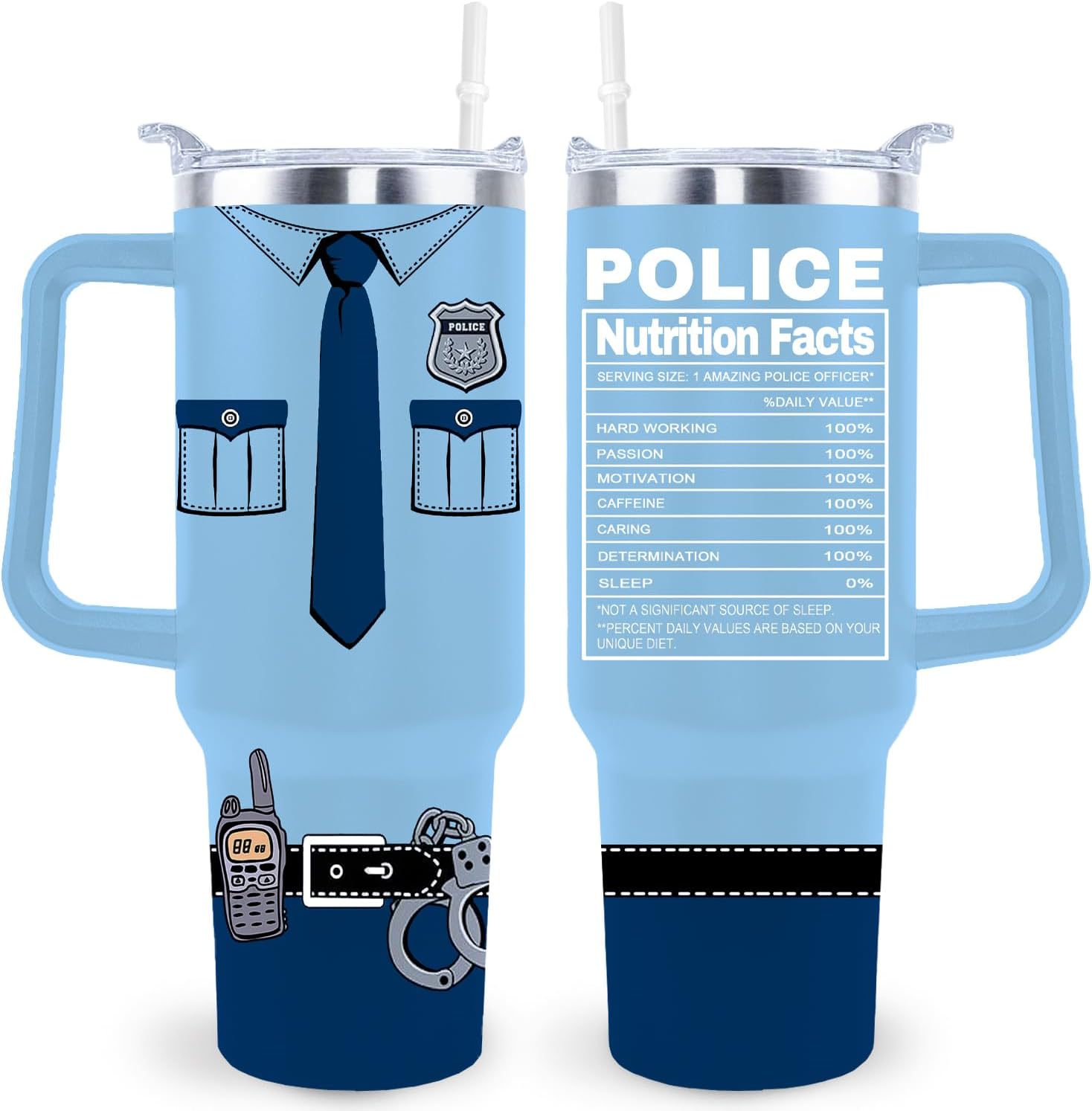 Amazon.com | sxmluedn Police Officer Gifts Police Tumbler Cup Police ...