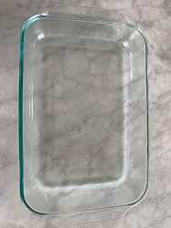 Amazon.com: Pyrex Basics 3 Quart Glass Oblong Baking Dish, Clear 8.9 ...