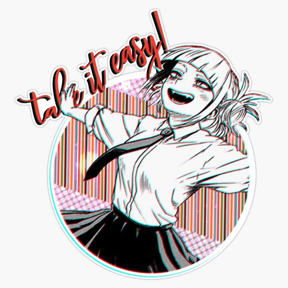 Amazon.com: Himiko Toga - Take It Easy! Sticker Vinyl Waterproof ...