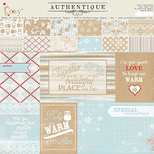 Authentique Paper Double-Sided Paper Pad, 12 by 12-inch, Cozy, 22-Pack ...