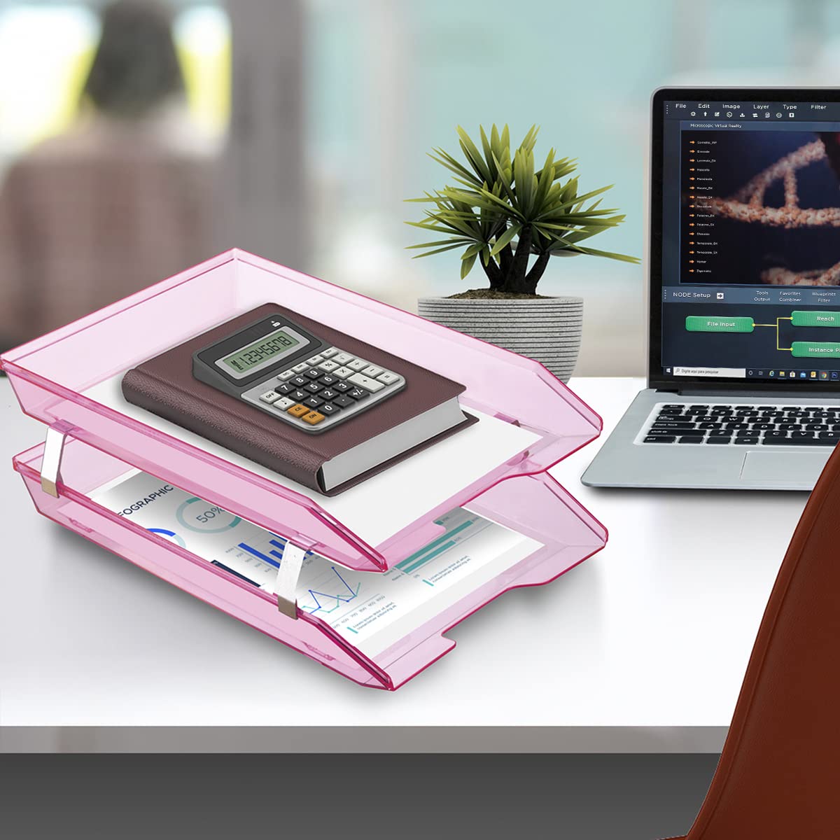 Snapklik.com : Acrimet Facility 2 Tier Letter Tray, Front Load, Letter ...