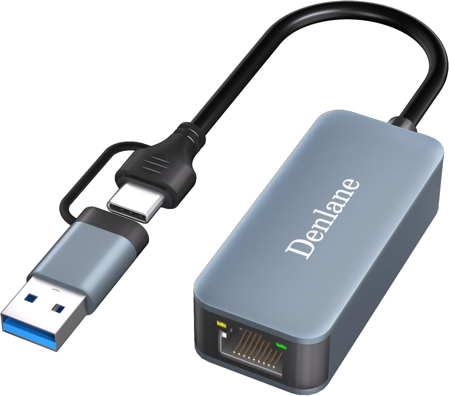 USB 3.0 Ethernet Adapter 1000 Mbps with USB C to RJ45 Gigabit LAN Wired ...