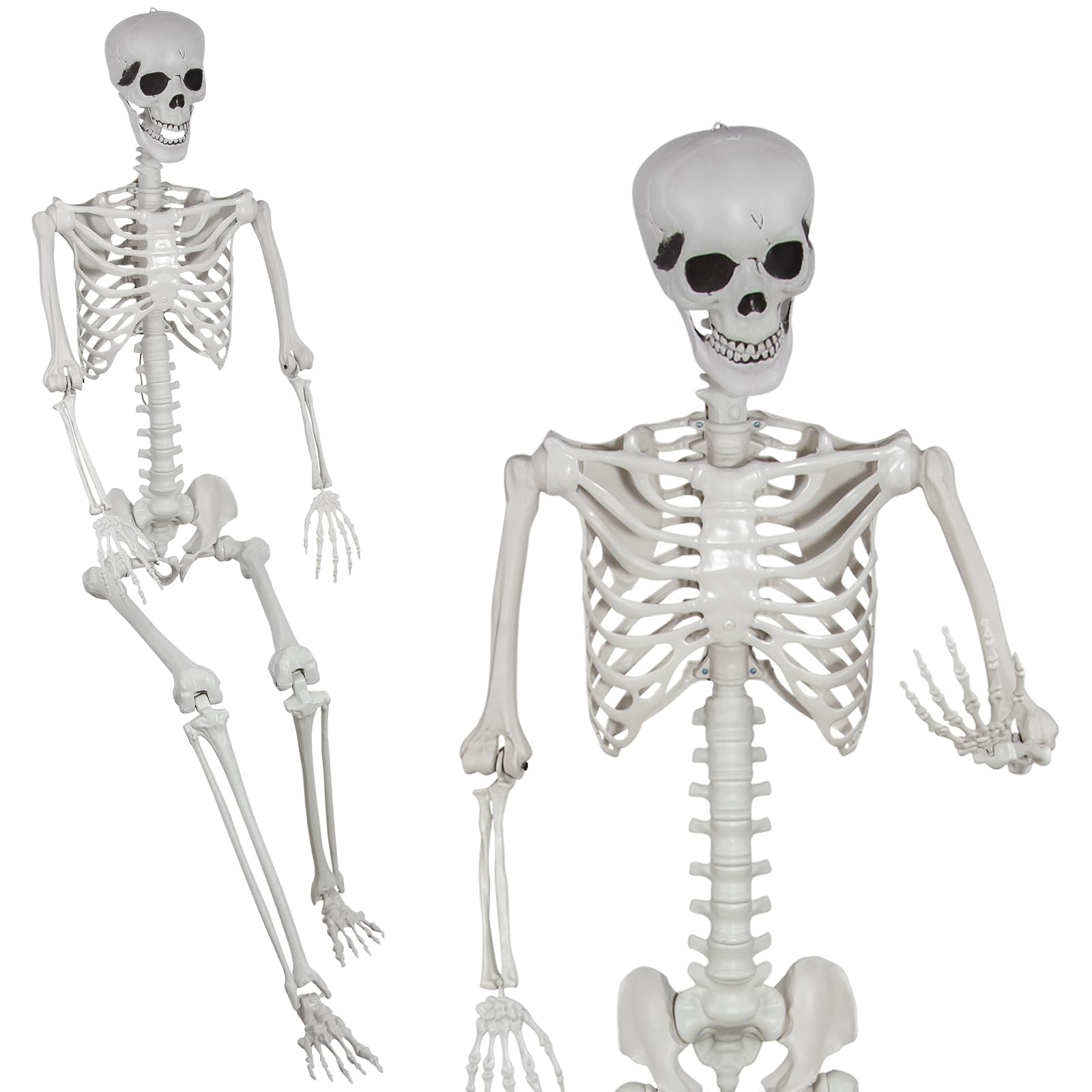 Amazon.com : 5.9ft Halloween Full Size Skeleton, Life Size Human ...