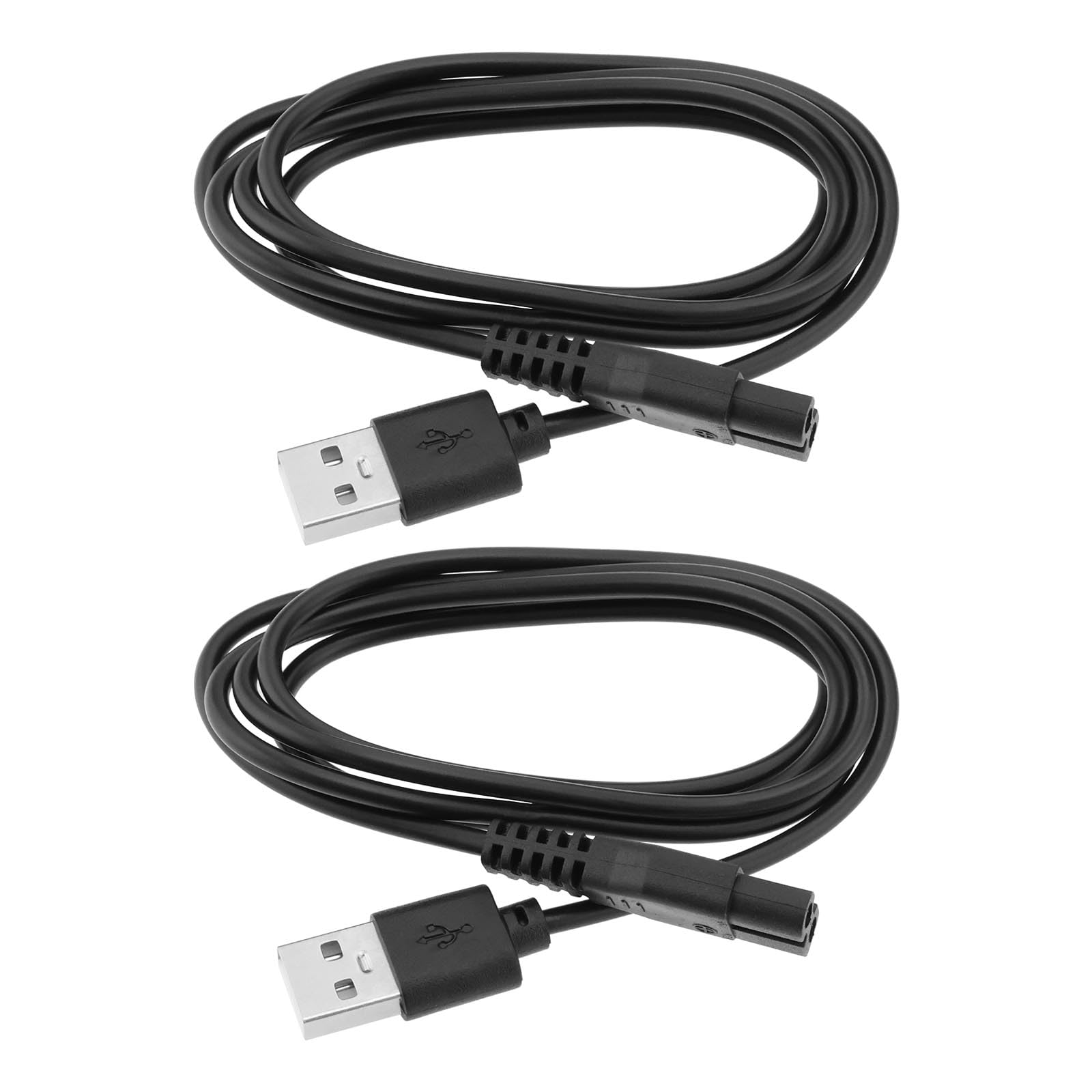 VGOL 2Pcs Black Grooming Electric Shaver Charger Adapter Cable ...