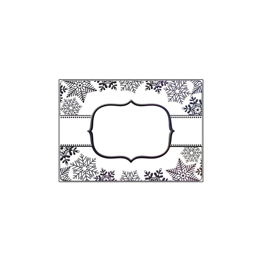 Crafts-Too Embossing Folder 4"X6"-Snowflake Banner : Amazon.in: Home ...