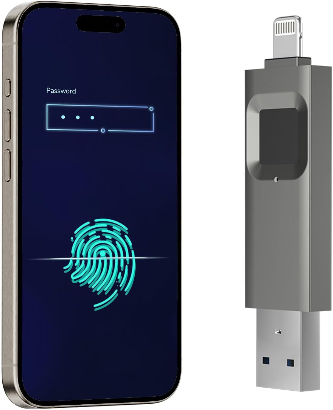 Amazon.com: Howay 256/128/64GB Encrypted USB Drive, Fingerprint Flash ...