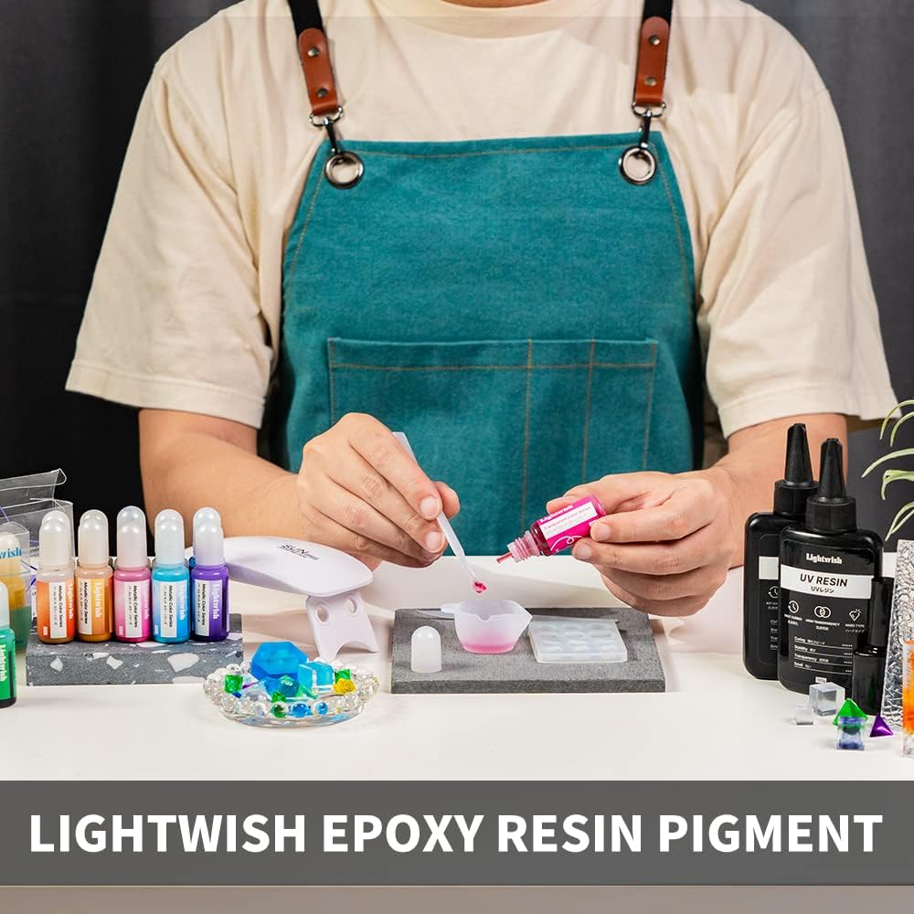 Buy Epoxy Resin Pigment, UV Resin Pigment-10 Macaron Colors, Highly ...