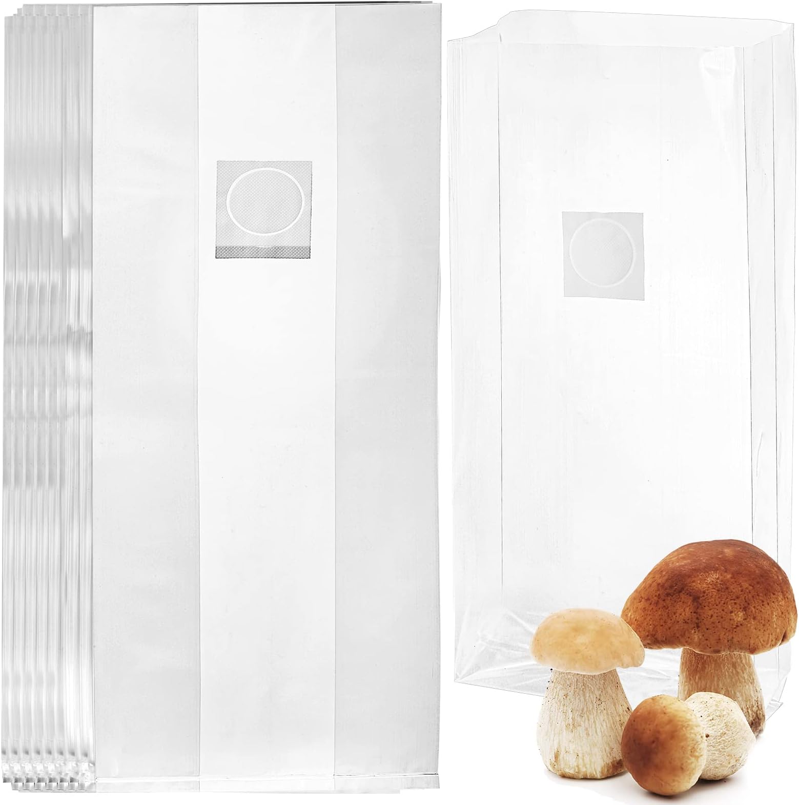 Amazon.com : AVLA 50 Pack Mushroom Grow Bags, 3 Mil Polypropylene ...