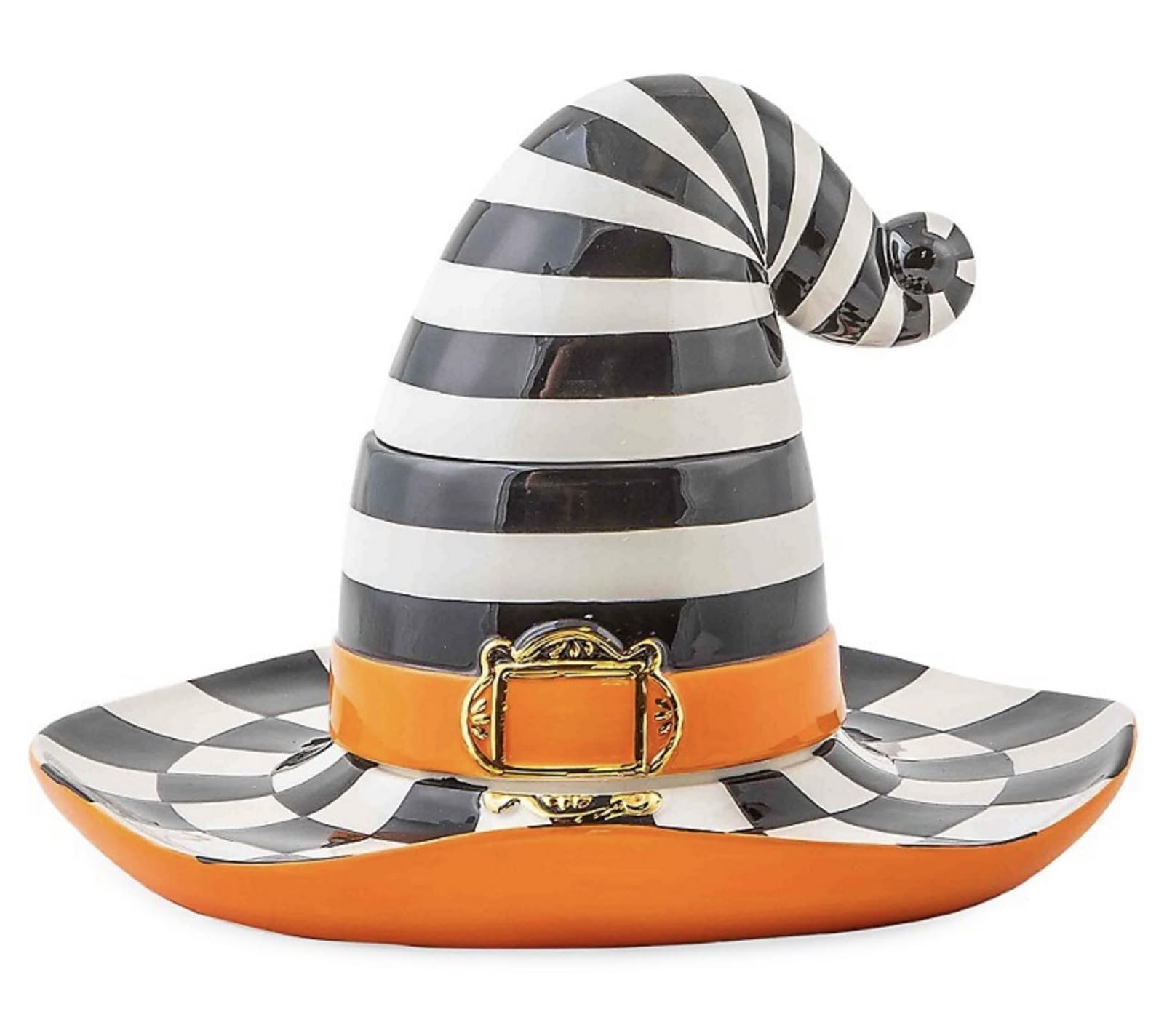 Amazon.com | MACKENZIE-CHILDS Witch's Hat Lidded Dish: Candy Servers