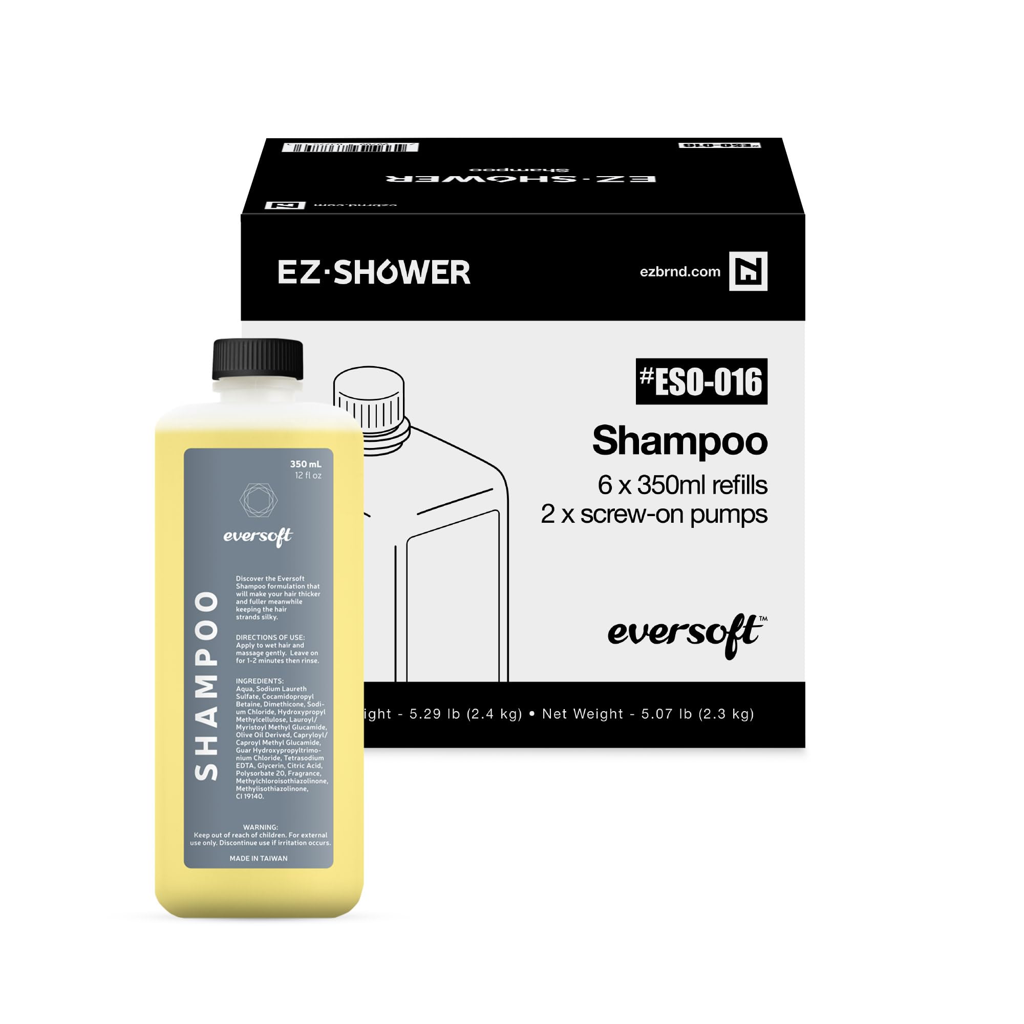 Snapklik.com : EZbrnd Eversoft Cleansing Shampoo Refill Cartridge, 350ml