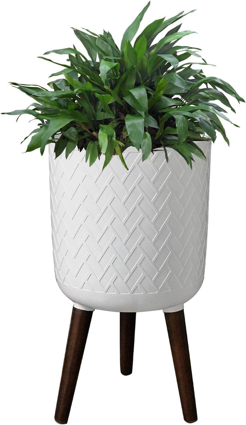 Amazon.com : fuxuiwy Mid Century Planters for Indoor Plants with Stand ...