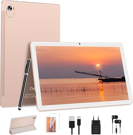 Oangcc Tablette Tactile 10 Pouces 5G+2.4G WiFi, 2.0GHz 8 Cœurs, Android ...