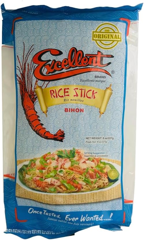 Amazon.com : 2-pack of Excellent Rice Stick Bihon Rice Noodles (8oz ...