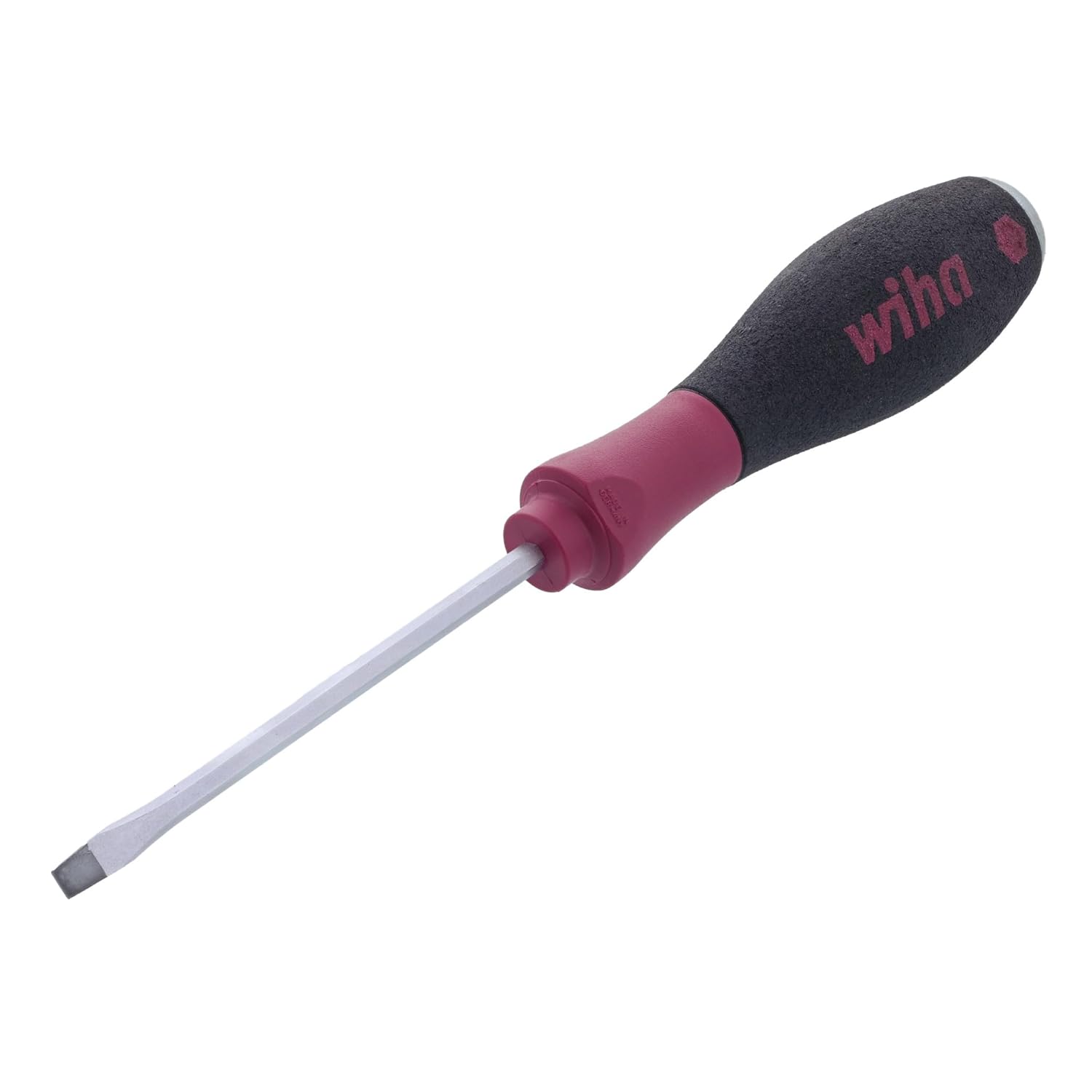 Wiha 53310 Slotted Screwdriver, Heavy Duty with MicroFinish Handle, 4.5 ...