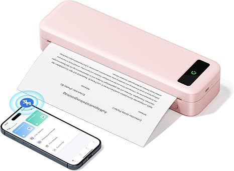 Amazon.com: TATTMUSE Portable Printers Wireless for Travel, Bluetooth ...