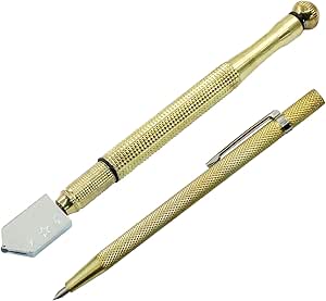Amazon.com: LDEXIN Glass Cutter Kit, Tungsten Scribe Engraving Pen ...