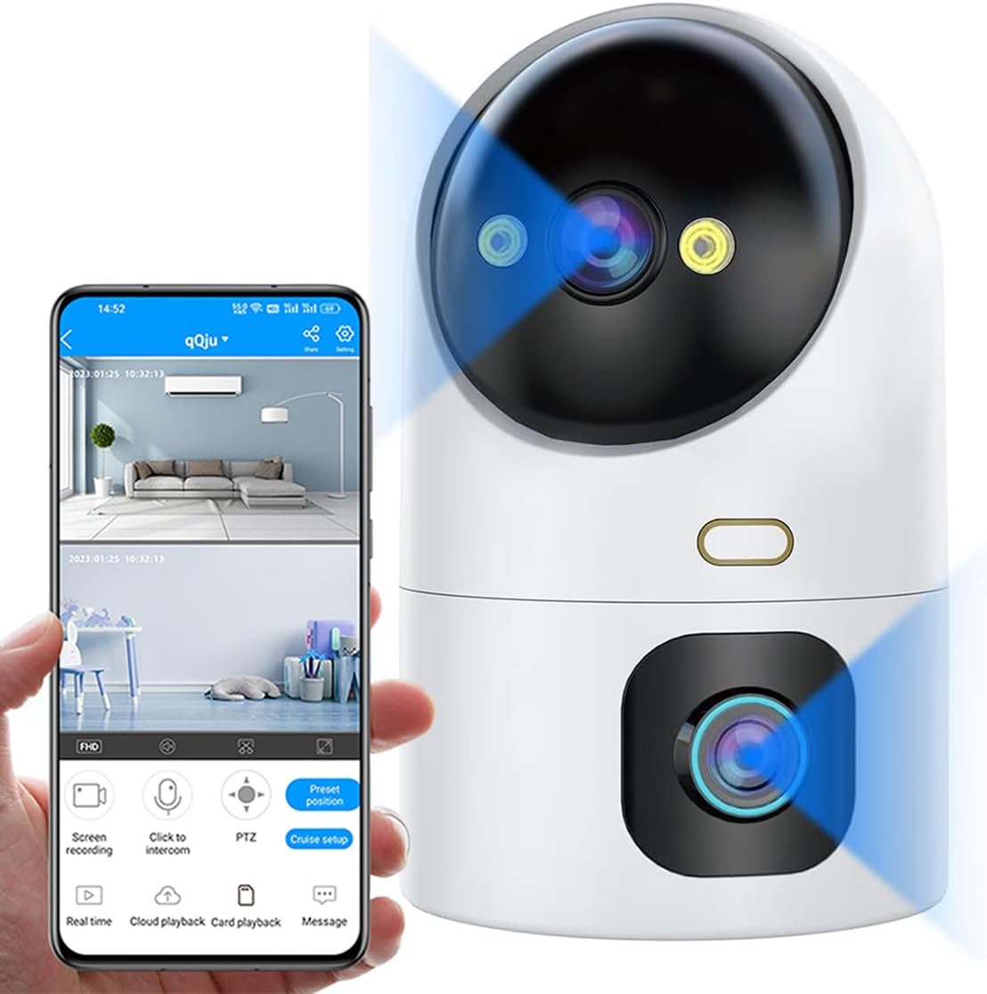 Amazon.com : JOOAN 5G/2.4G Dual-Band WiFi Indoor Camera,Security Camera ...