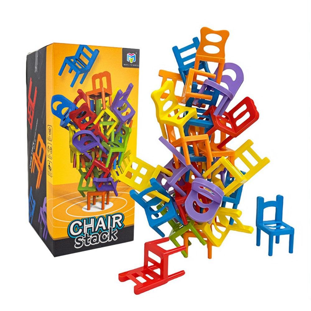 OCKULT 24/36/42 Pcs Stacking Chair Game,Early Childhood Educational ...