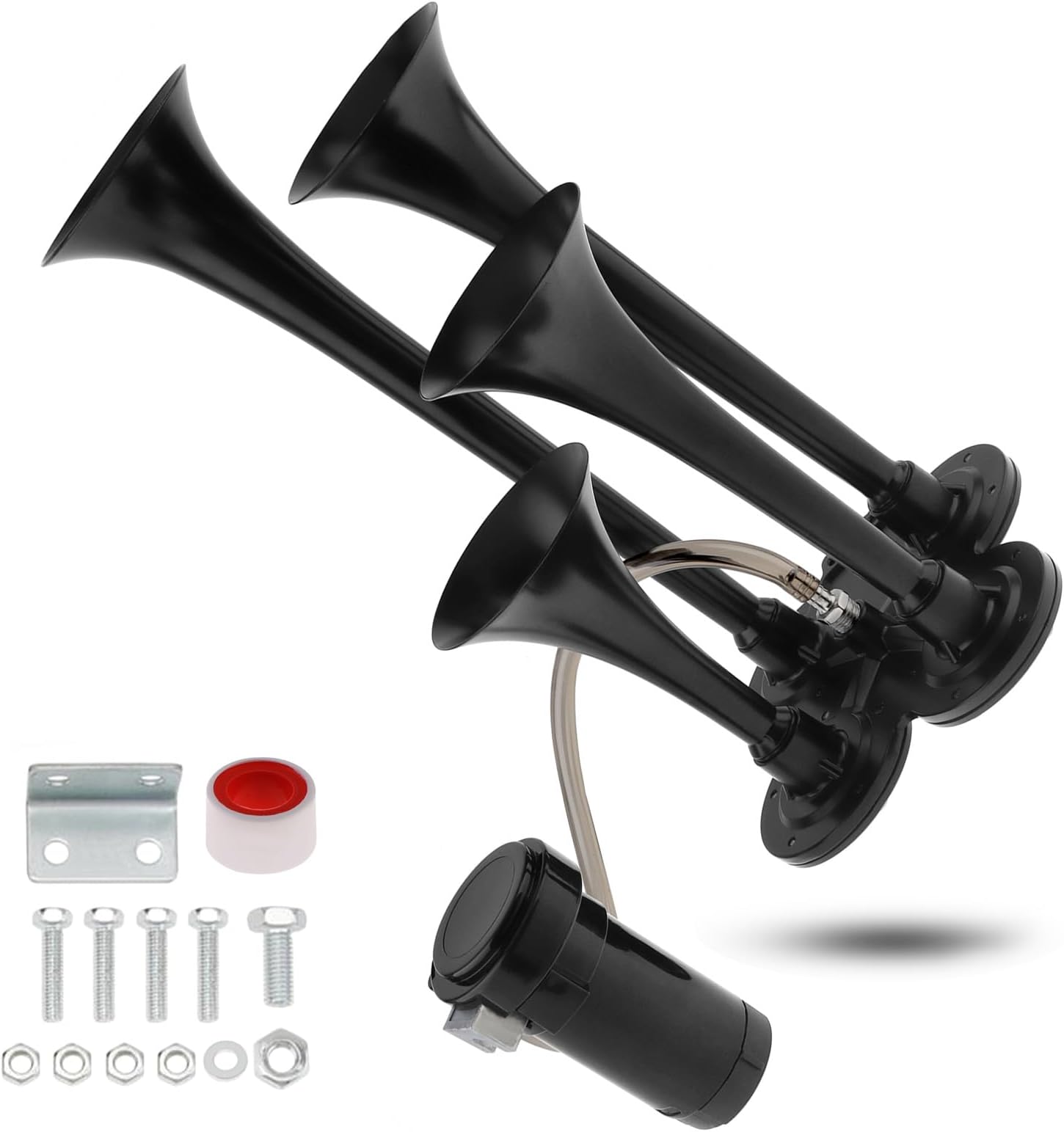 Amazon.com: DriSentri Train Horns Kit, 4 Trumpet Air Horn Kit, 12V ...