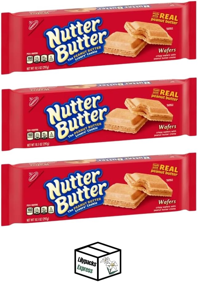 Amazon.com: Nabisco Nutter Butter Cookies - 24/1.9 oz. packs : Grocery ...