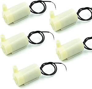 DEVMO 5PCS Ultra-Quiet Mini DC 3-6V 120L/H Brushless Motor Submersible ...
