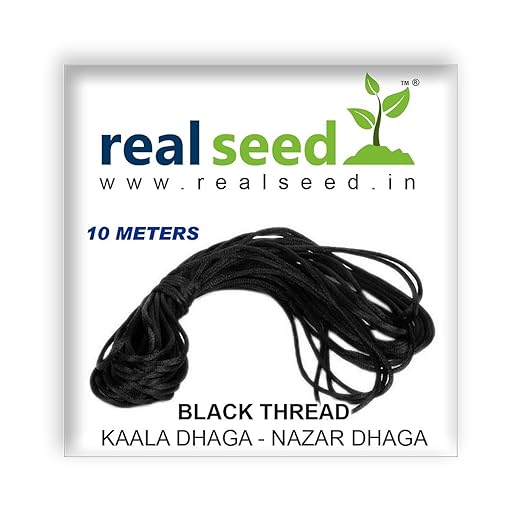 Real Seed Black Silk Thread, Kala Dhaga, Najar Dhaga 10 Meters : Amazon ...