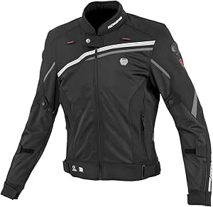 Amazon.co.jp: [KOMINE] 2025モデル JK-178 R-SPEC ハーフメッシュジャケット バイク用 春夏向け CE規格プロテクター メッシュ スポーツ Black ...