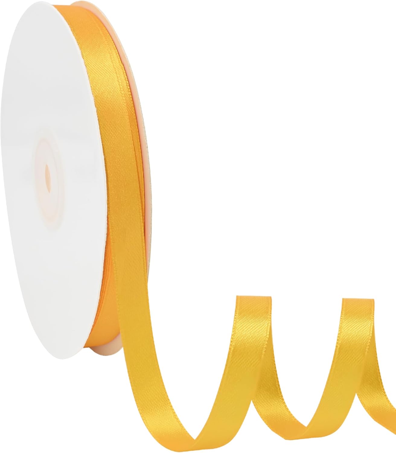 Amazon.com: Simplegoal Double Face Yellow Satin Ribbon 1/4 Inch X 50 ...