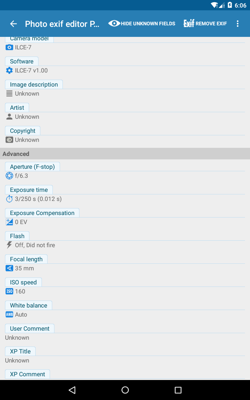 Photo EXIF editor Pro - App on Amazon Appstore