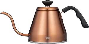 Amazon｜QAHWA(カフア) コーヒーポット 1.2L カッパー 樹脂製ハンドル 細口タイプ 温度計付き ドリップケトル シービージャパン｜コーヒーサーバー オンライン通販