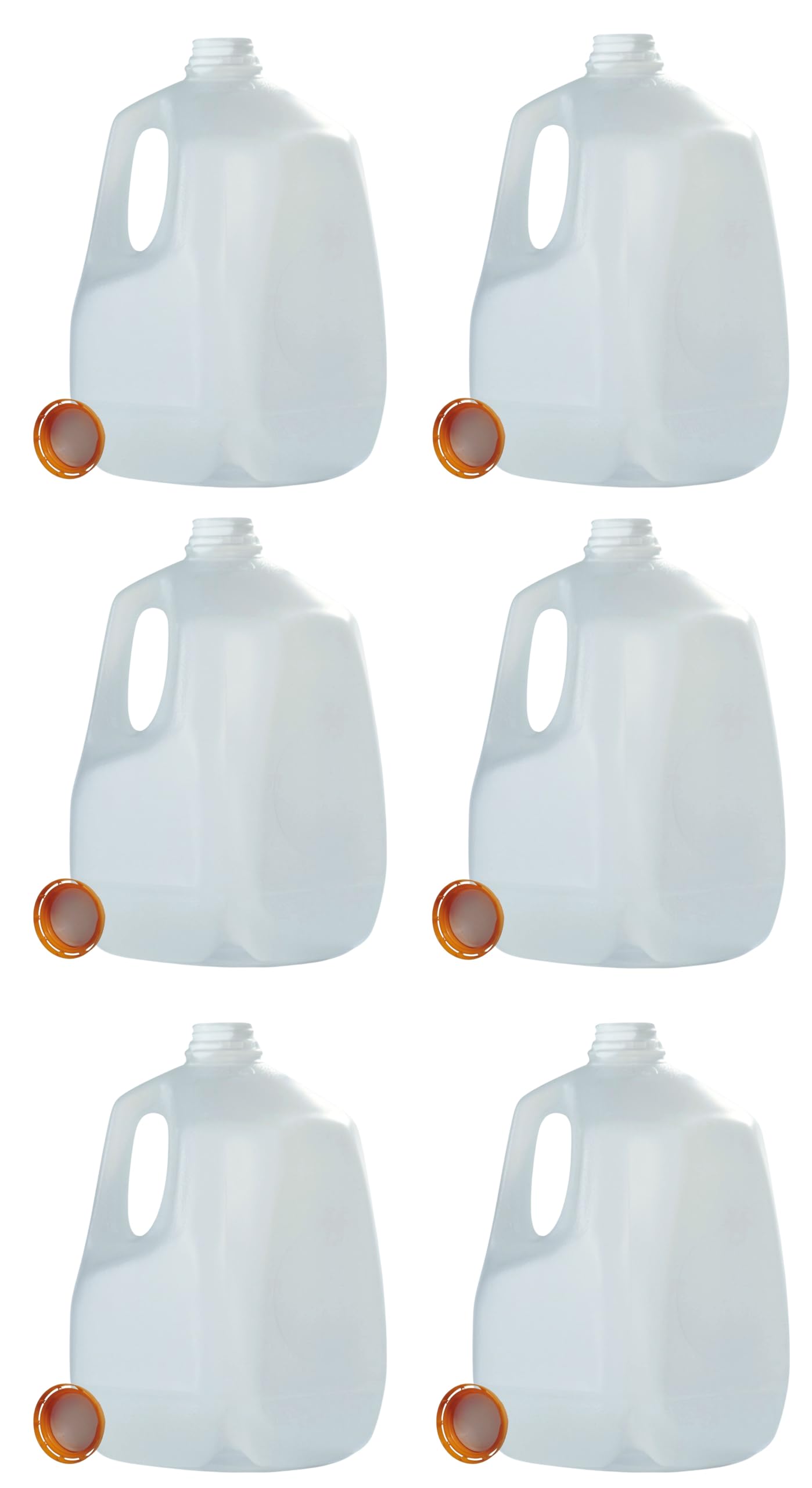 Amazon.com: (6 PACK) 128 Oz Empty Plastic Gallon Juice Bottles with ...