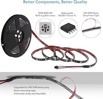 ALITOVE WS2812B WS2811 DMX To SPI Controller Decoder, W/ 99 Color Modes, Channel DMX 512 RGB WW ...