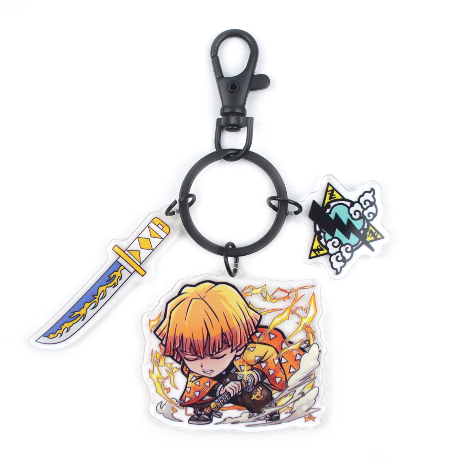 Kimetsu No Yaiba Keychain Nezuko Tanjiro Zenitsu Giyu Shinobu Kyojuro ...