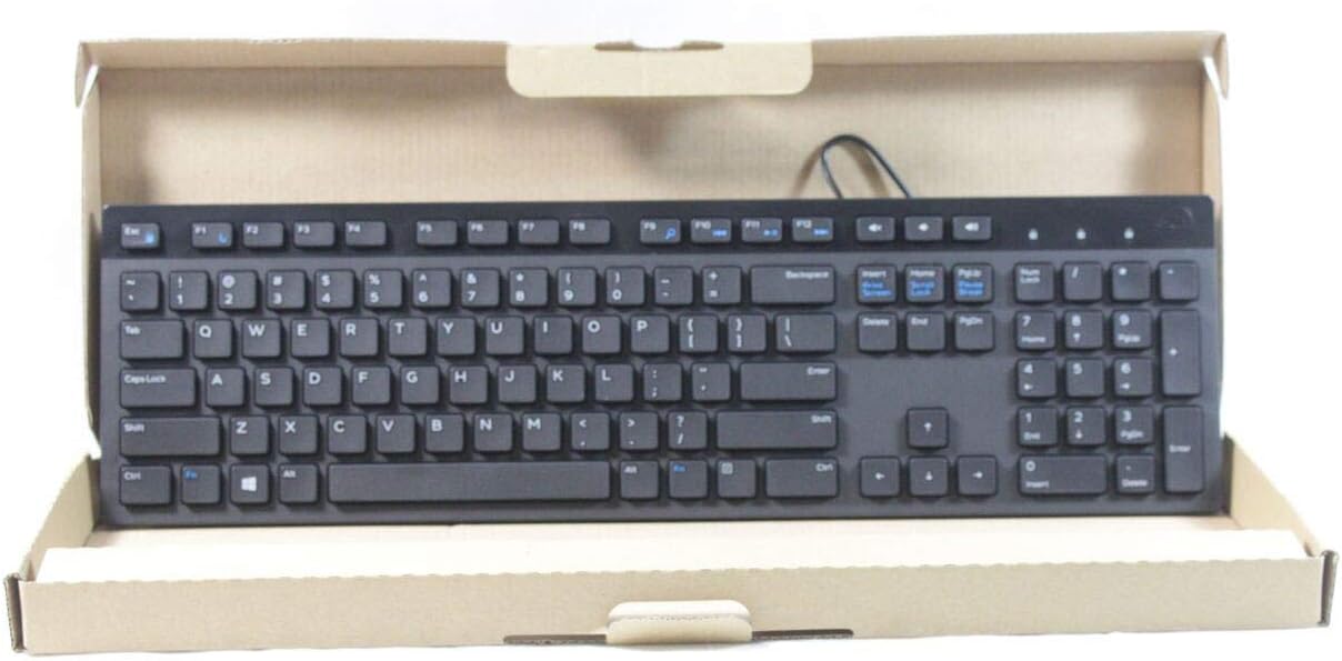 Amazon.com: Genuine USB Keyboard Black US English QWETY 104 Keys KB216 ...