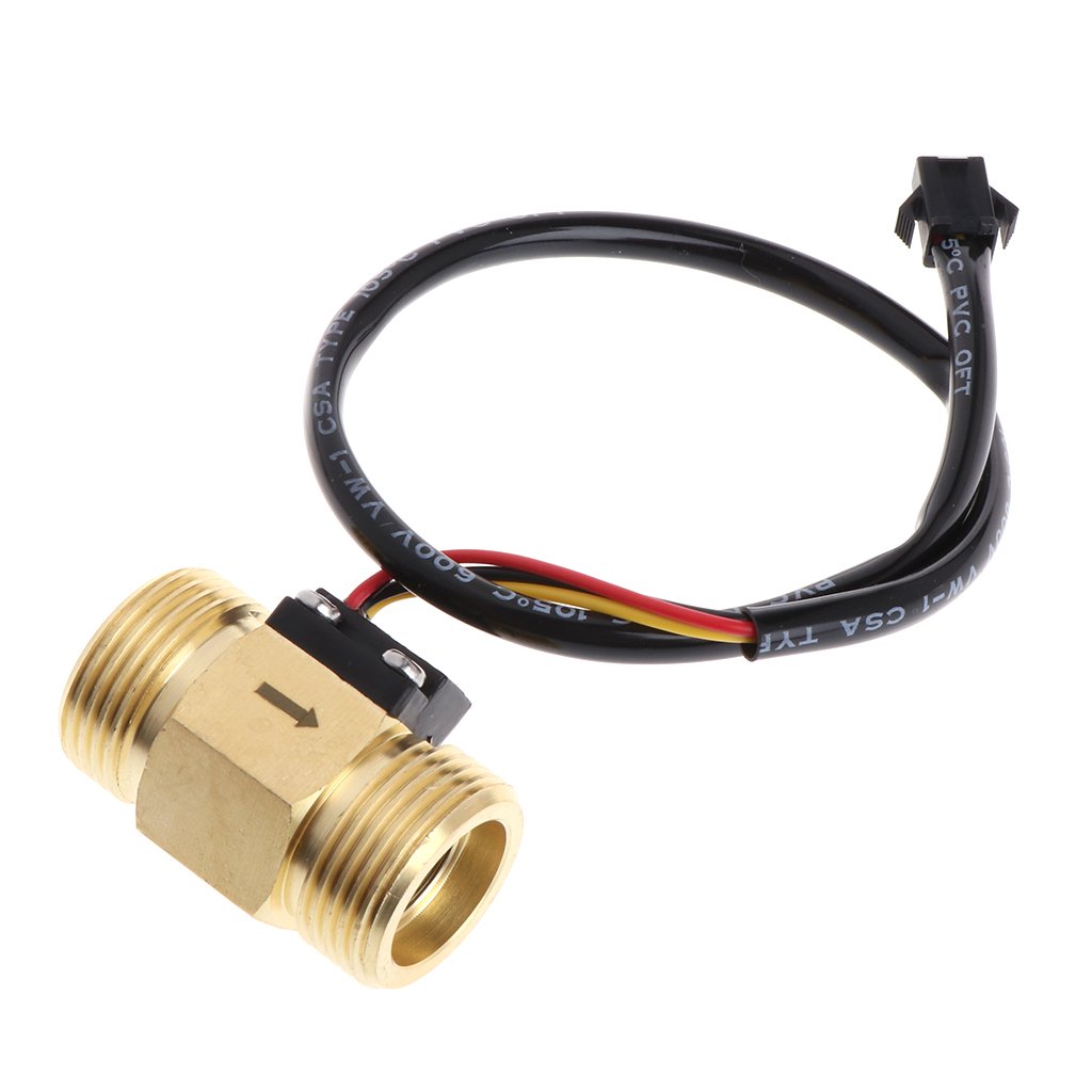 Buy huanban072 G3/4" Water Flow Sensor DN20 Copper Hall Effect Liquid ...