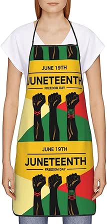 Amazon.com: ertquji Happy Juneteenth Freedom Day Apron for Women Men ...