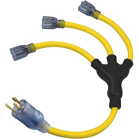 Amazon.com: 25 Feet Heavy Duty Generator Extension Cord,Generator ...