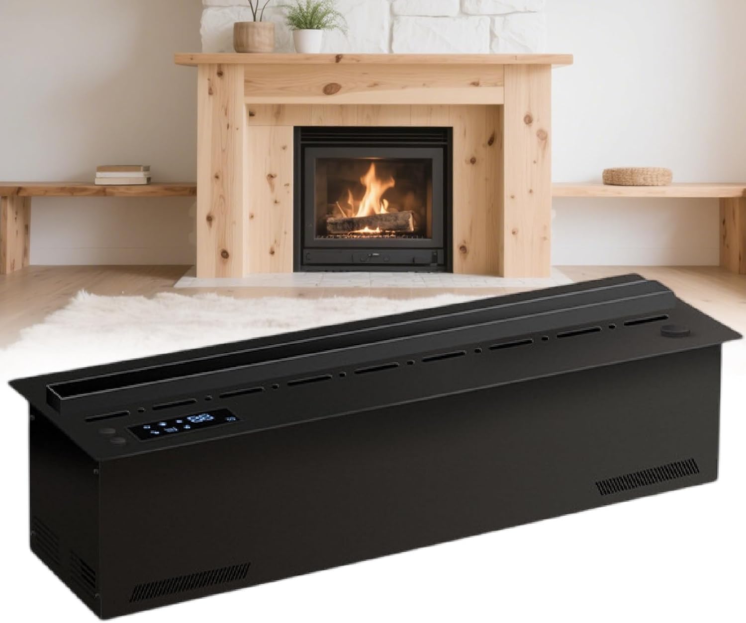 Amazon.com: Water Vapor Fireplace Recessed/3d Water Vapour Electric ...