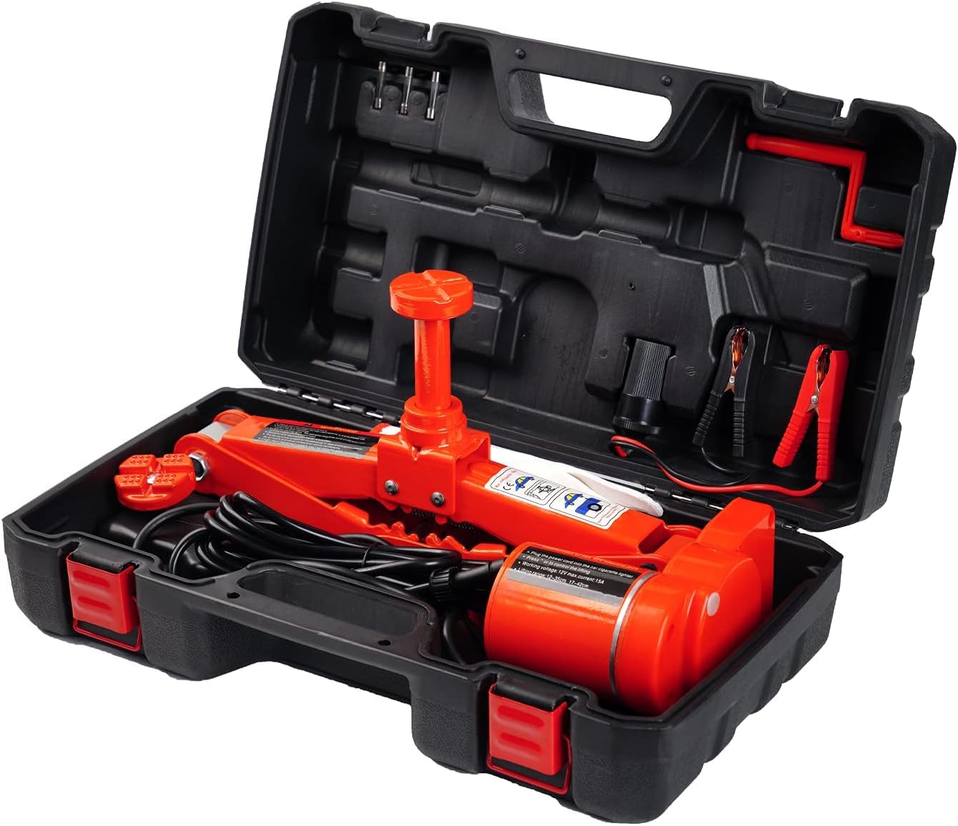 ROGTZ Electric Car Jack Vehicle Scissor Lift Jack Kit 2 Ton with Tool ...