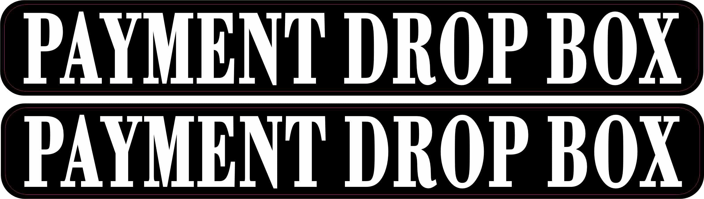 Amazon.com - StickerTalk Payment Drop Box Vinyl Stickers, 1 Sheet of 2 ...