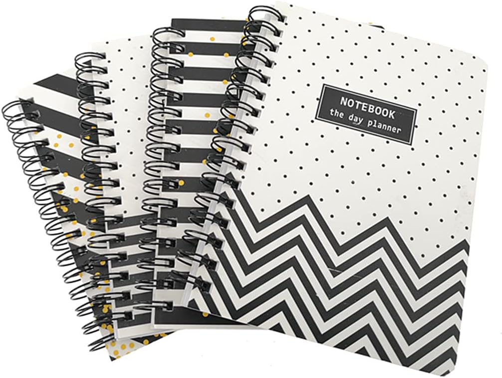 Amazon.com : 4 Pack A6 Spiral Notebook Journal,Wirebound Ruled Sketch ...
