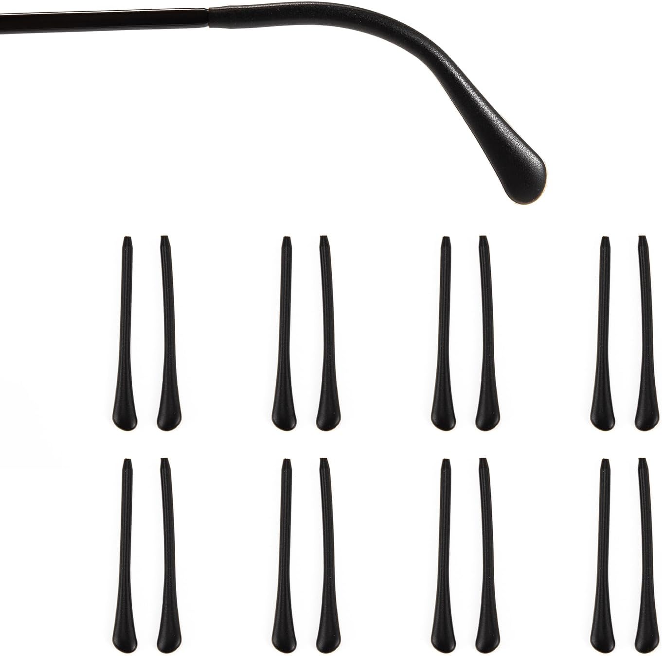 Amazon.com: 8 Piars Eyeglasses Arms Replacement, Rubber Sleeves for ...