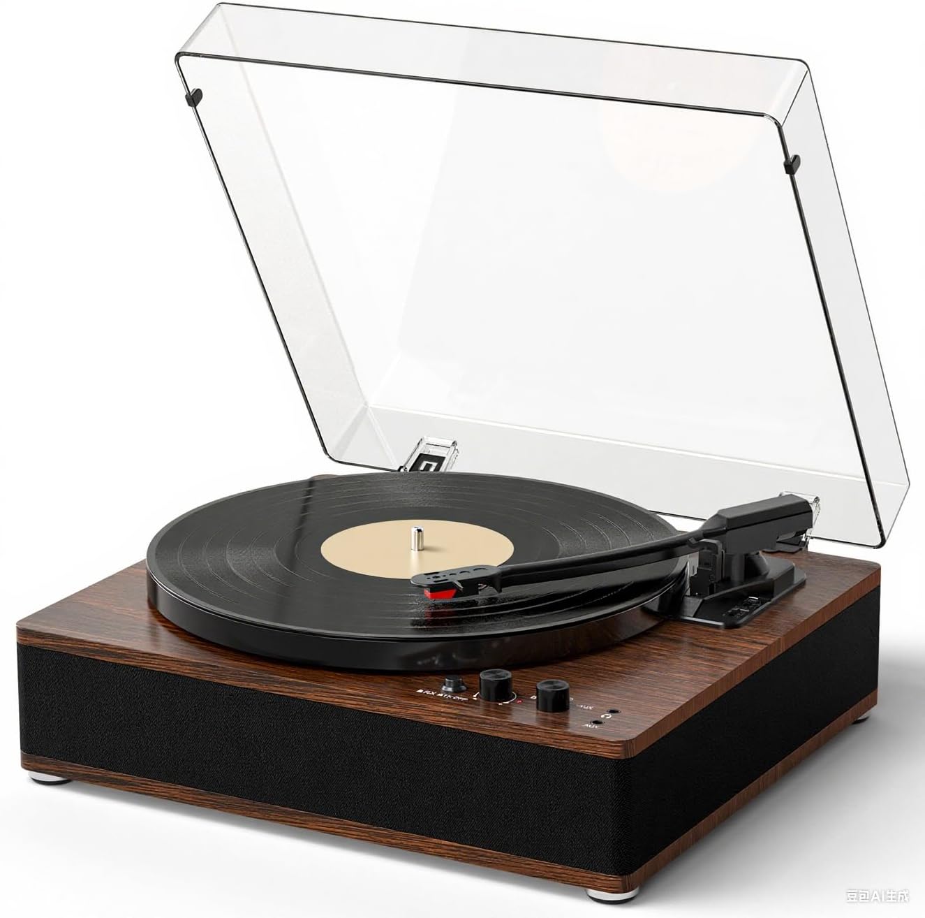 Amazon.com: Full-Size Vintage Vinyl Record Player, 3-Speed Turntable ...