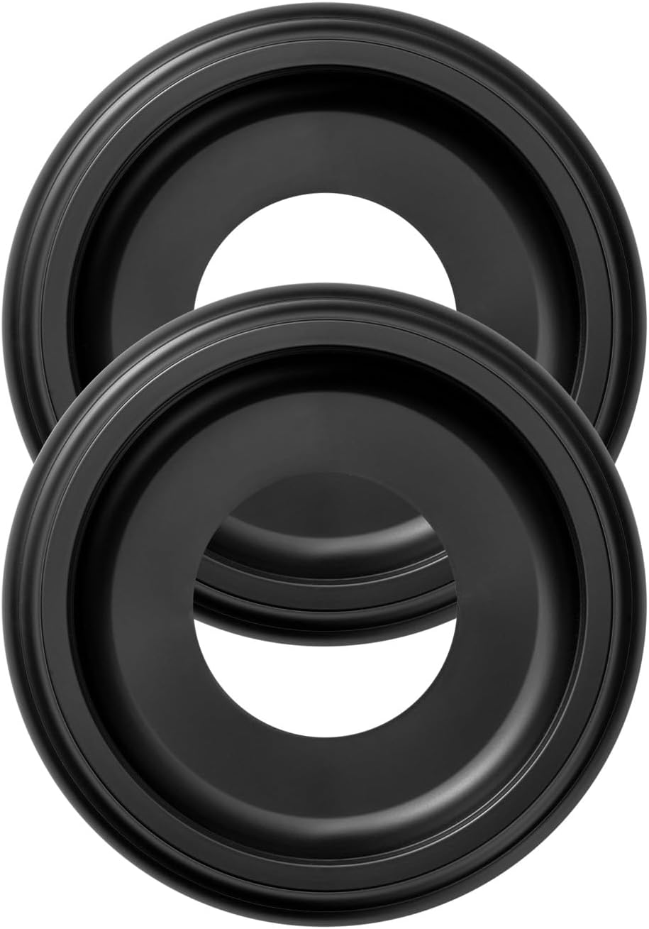 ELFCAB Black Molded PU Ceiling Medallion for Light Fixtures and Ceiling ...