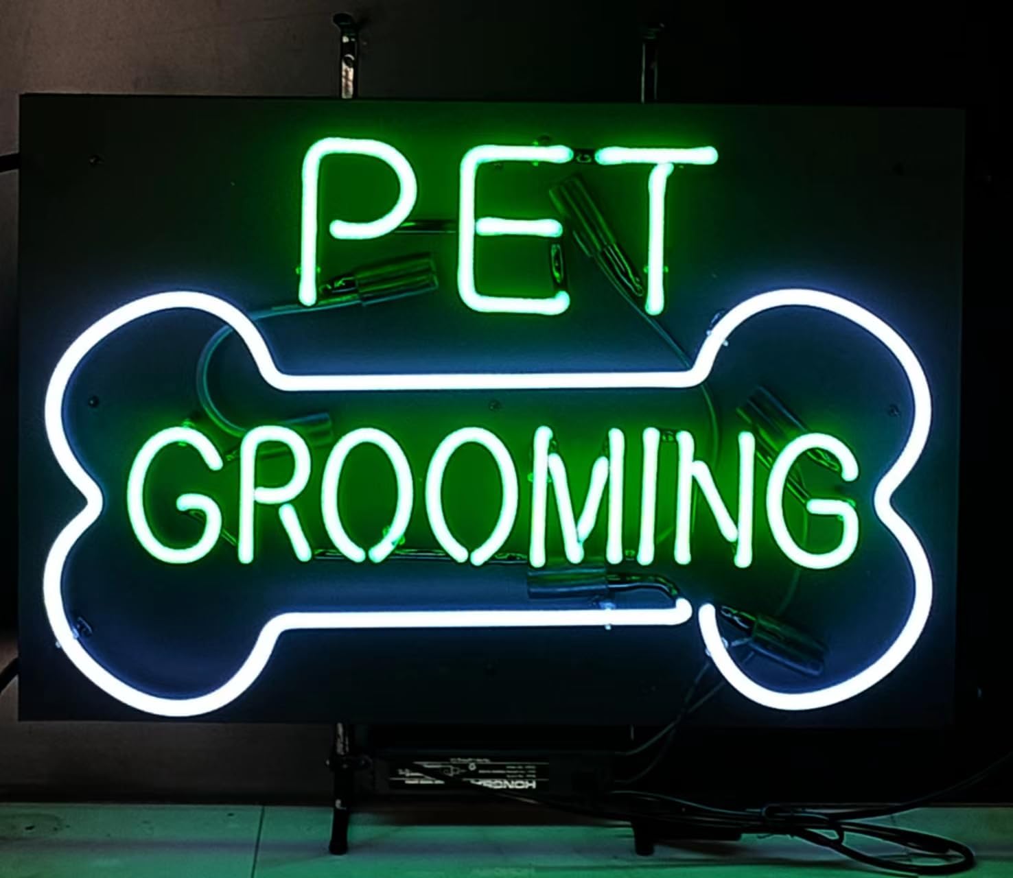 Amazon.com : Neon Signs for Wall Decor Pet Grooming Sign Neon Glass ...