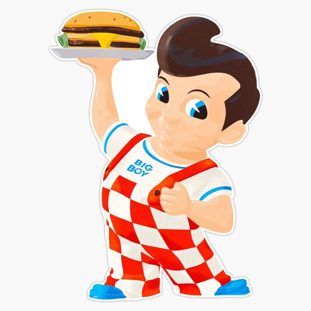 Amazon.com: Bob's Big Boy Burger Sticker Vinyl Bumper Sticker Decal ...