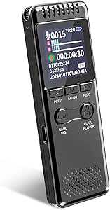 128GB Digital Voice Recorder - 8000 Hours Recording Capacity, 80Hours ...