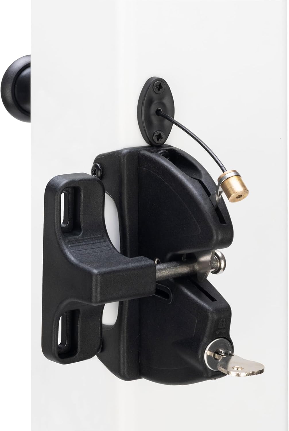 Amazon.com: SANKINS Key Lockable Fence Gate Latch, 2 Sided Gate Lock ...